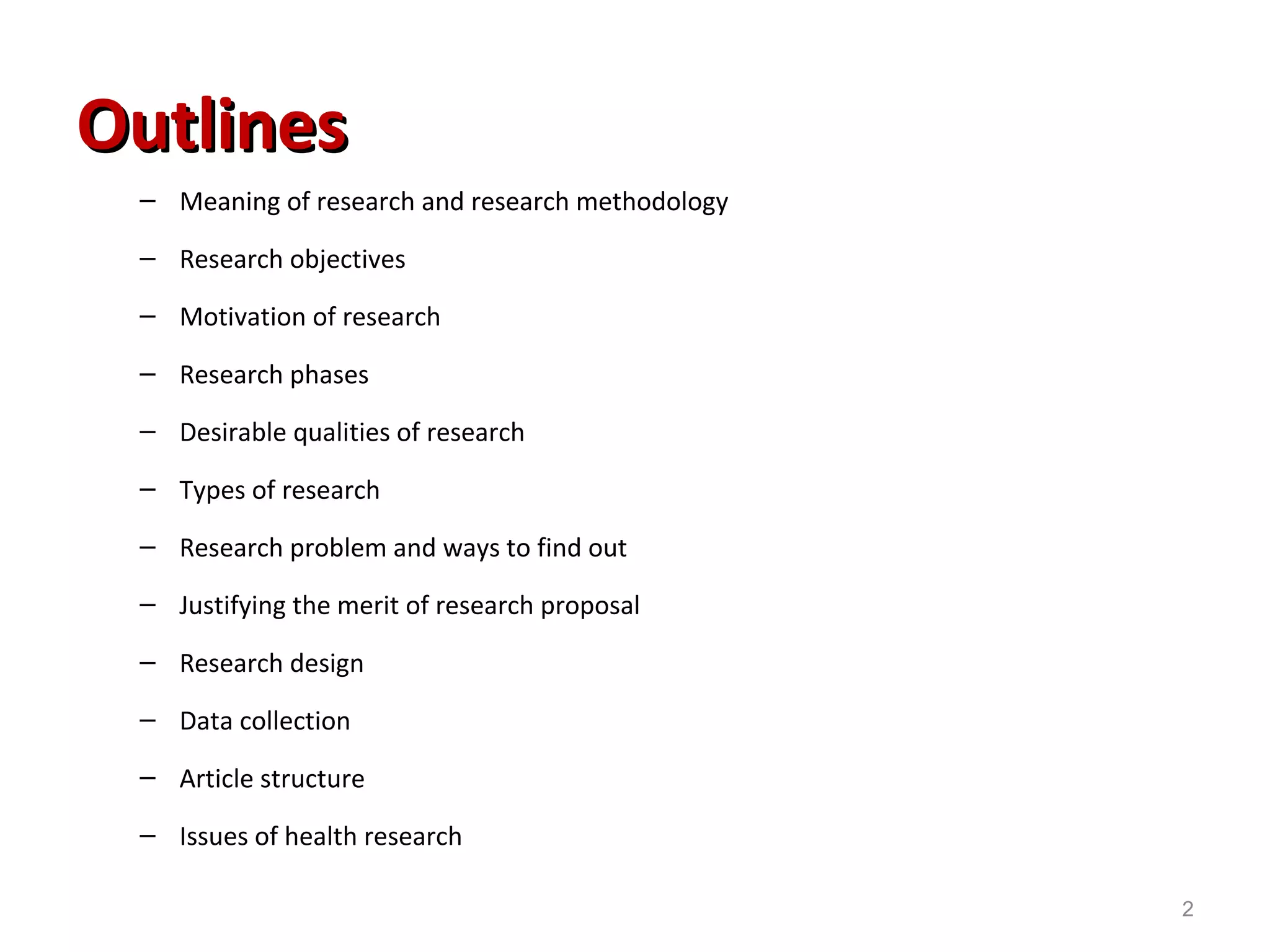 Lecture on Research Methodology | PPT