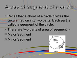 area related to circle | PPT