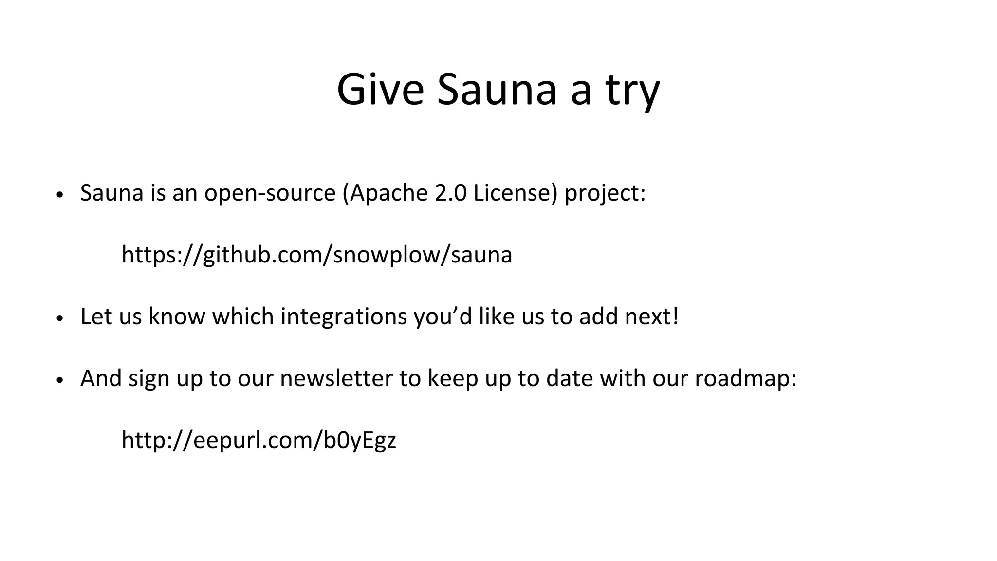 Introducing Sauna - Decisioning and response platform from Snowplow | PDF