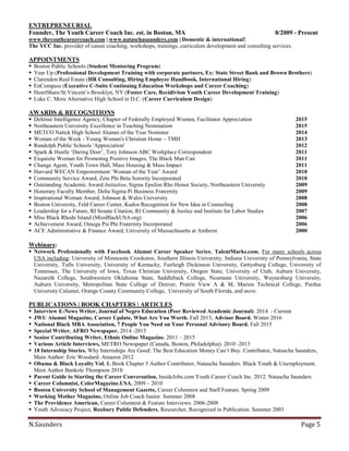 Natascha F. Saunders Resume | PDF
