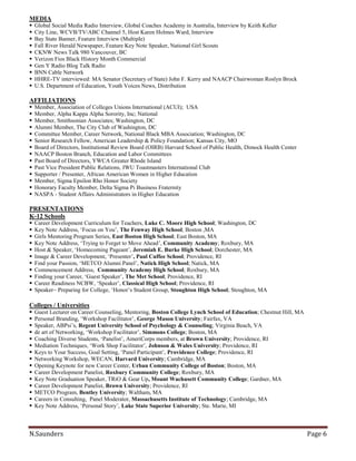 Natascha F. Saunders Resume | PDF