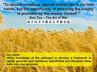 Exploiting pathogen biology for disease resistance breeding | PPT