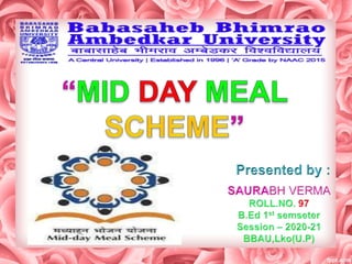 MID DAY MEAL SCHEME | PDF