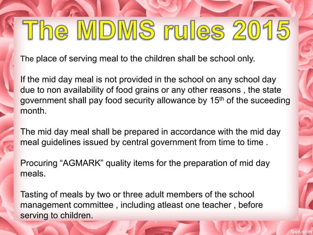 MID DAY MEAL SCHEME | PDF | Nutrition | Healthy Living