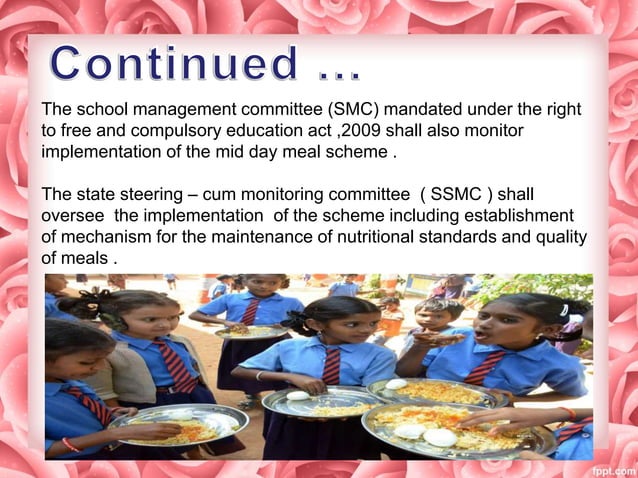 MID DAY MEAL SCHEME | PDF | Nutrition | Healthy Living