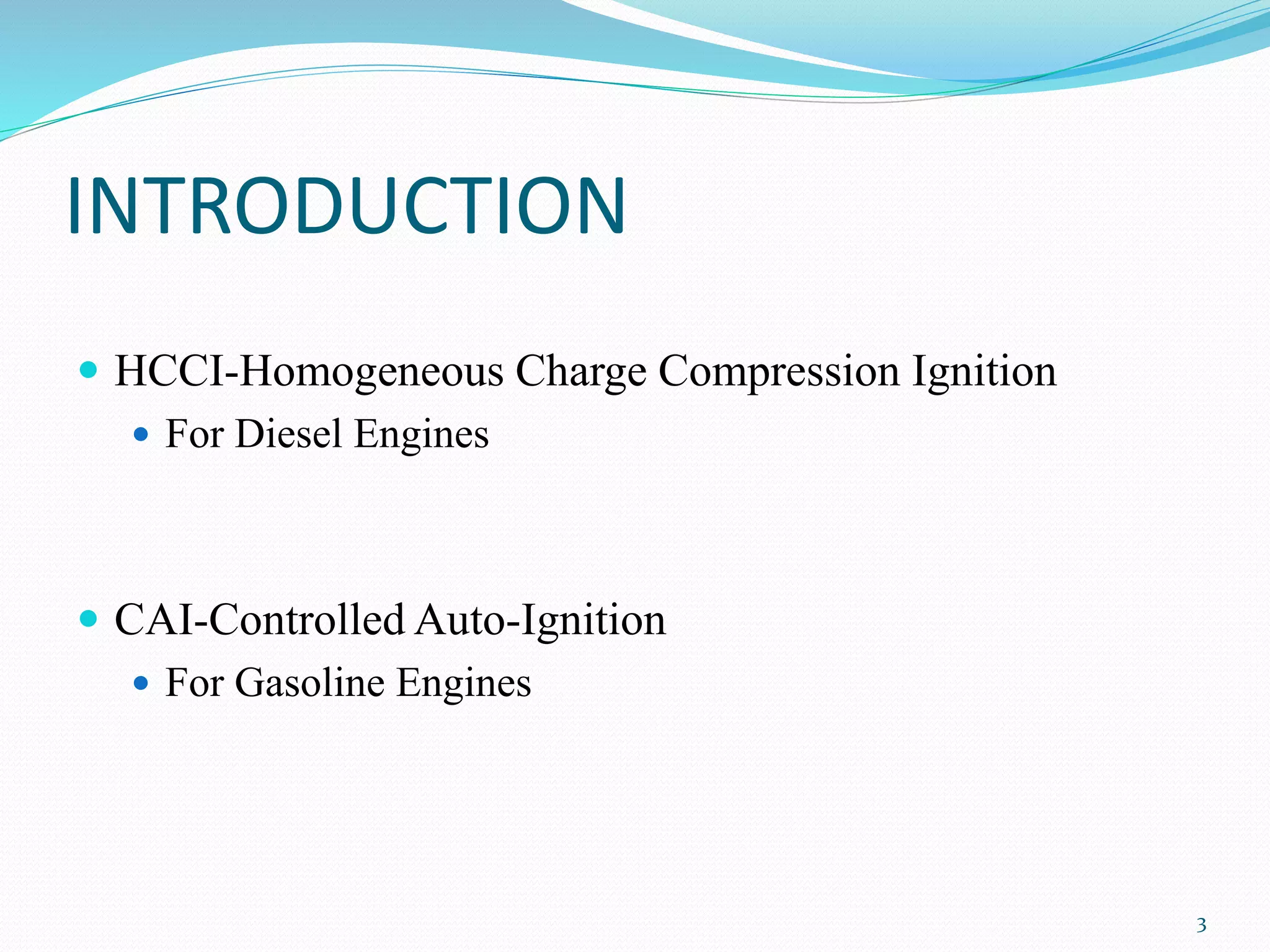 HCCI and CAI Engines | PPT