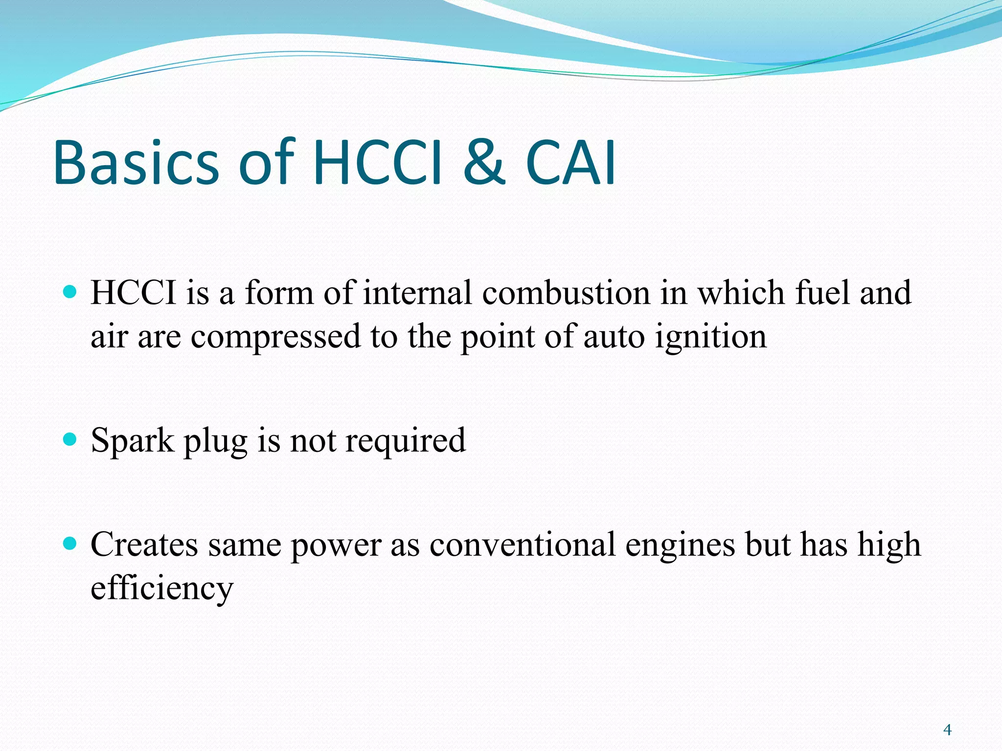 HCCI and CAI Engines | PPT