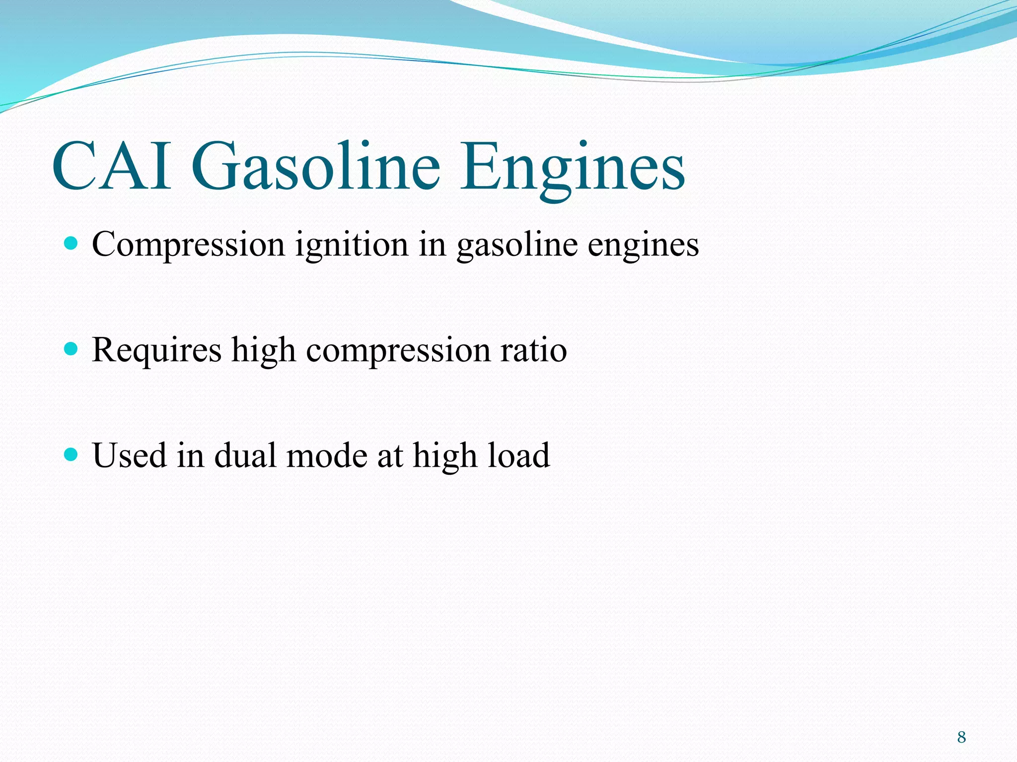 HCCI and CAI Engines | PPT