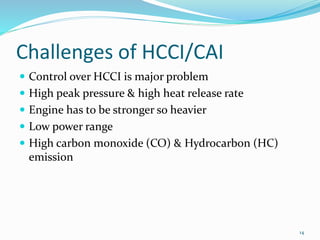 HCCI and CAI Engines | PPT
