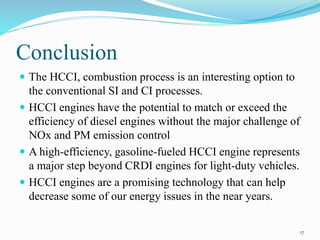 HCCI and CAI Engines | PPT