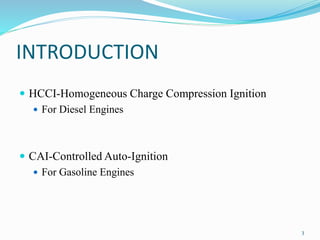 HCCI and CAI Engines | PPT