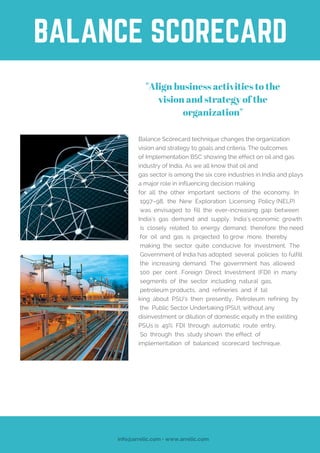 Balance Score Card in Oil and Gas Industry | PDF