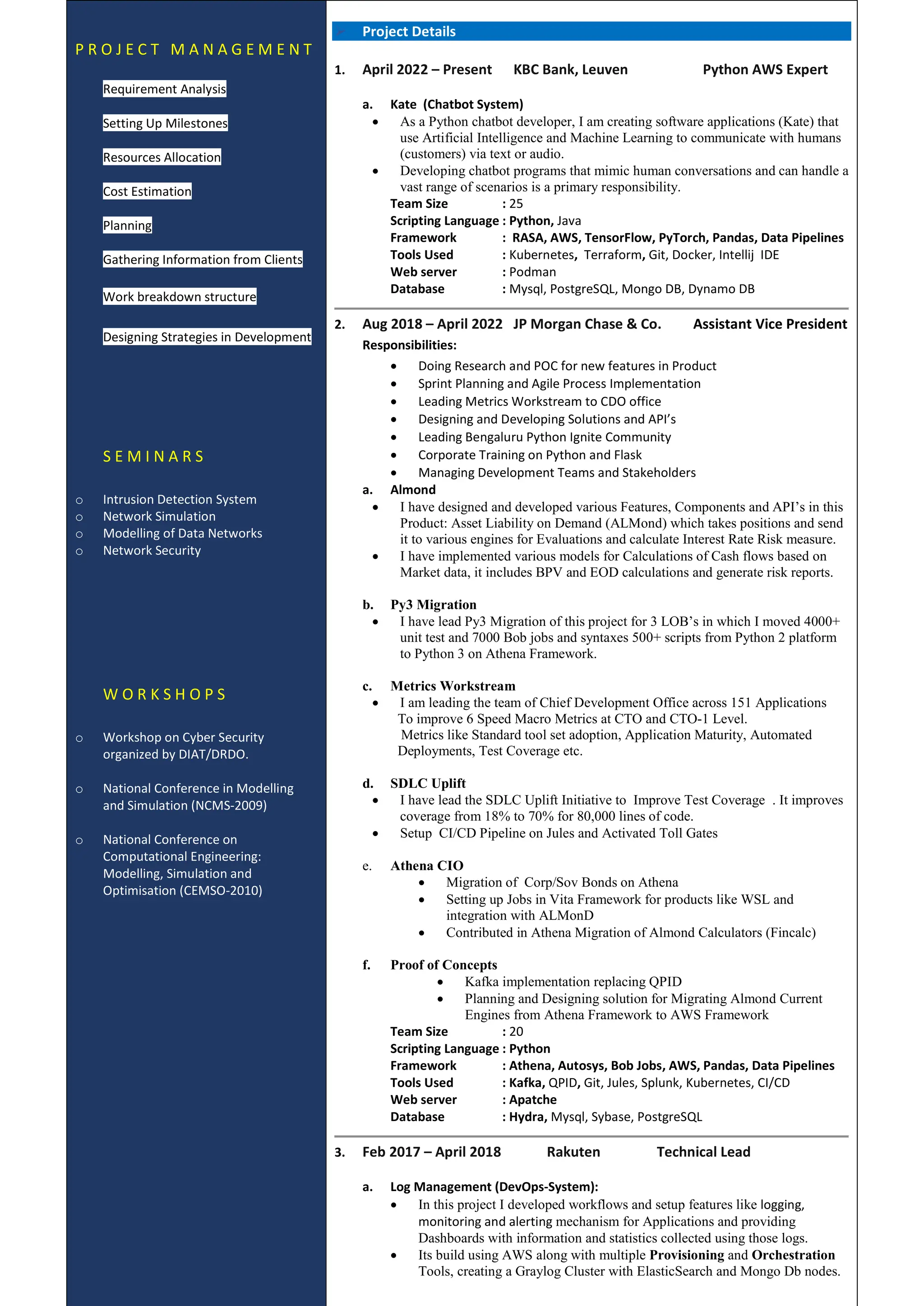 Python AWS Expert Engineer (Consultant/Freelancer) | PDF