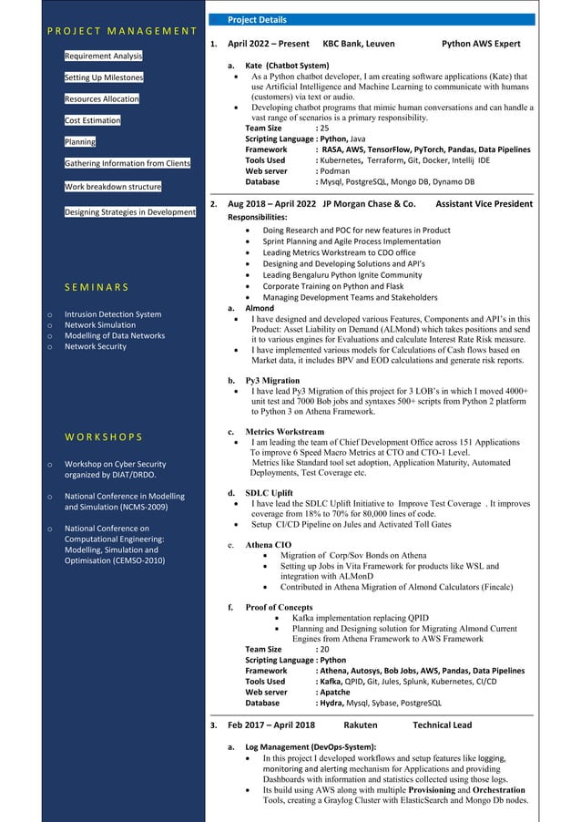 Python AWS Expert Engineer (Consultant/Freelancer) | PDF