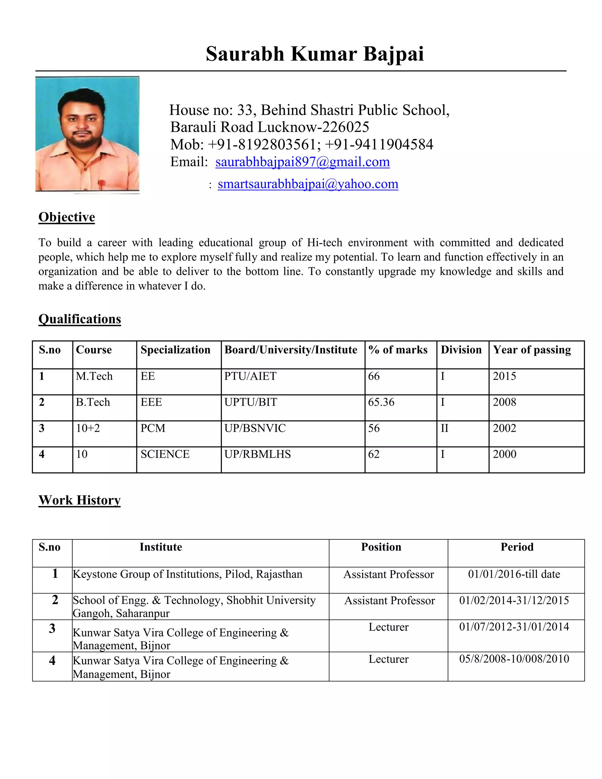 Saurabh kumar bajpai | PDF