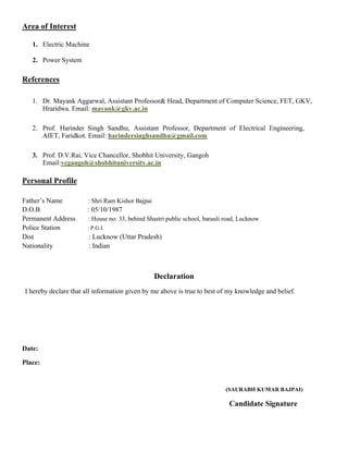 Saurabh kumar bajpai | PDF