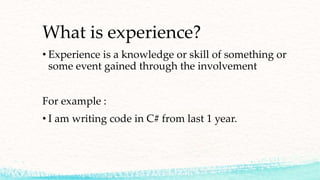 Experiential Learning | PPTX