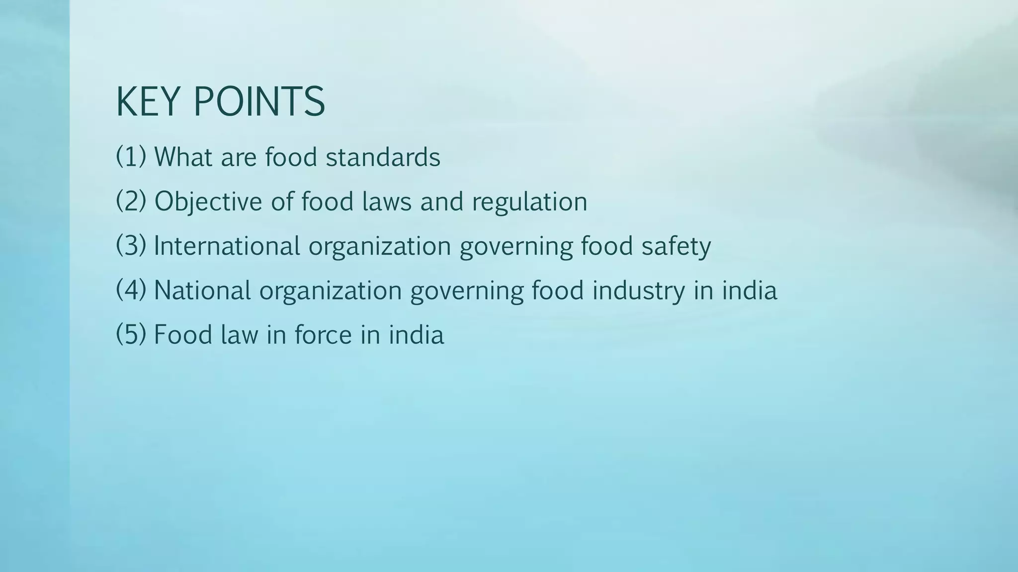 Indian and international standards for food products | PPTX