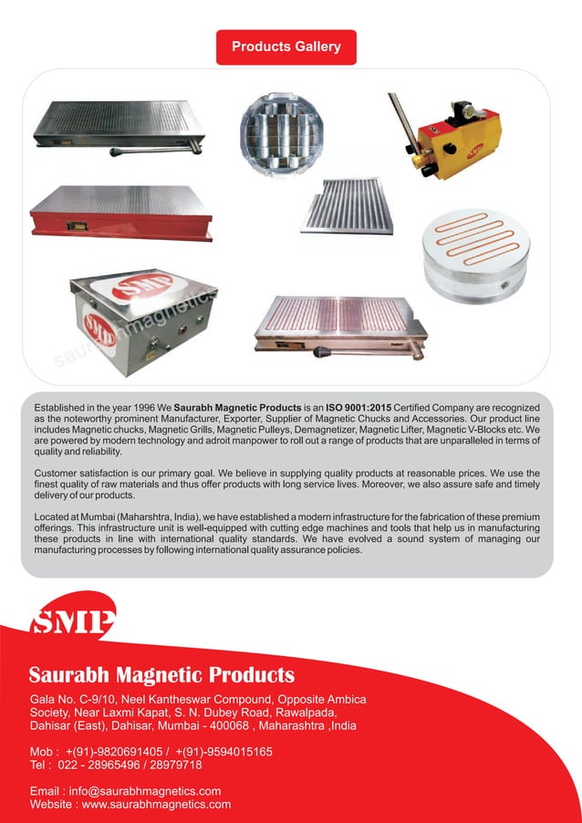 SAURABH MAGNETIC PRODUCTS Catalog | PDF