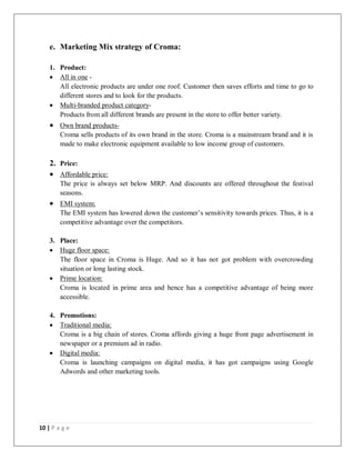 Retail store analysis - Croma, Mulund | PDF