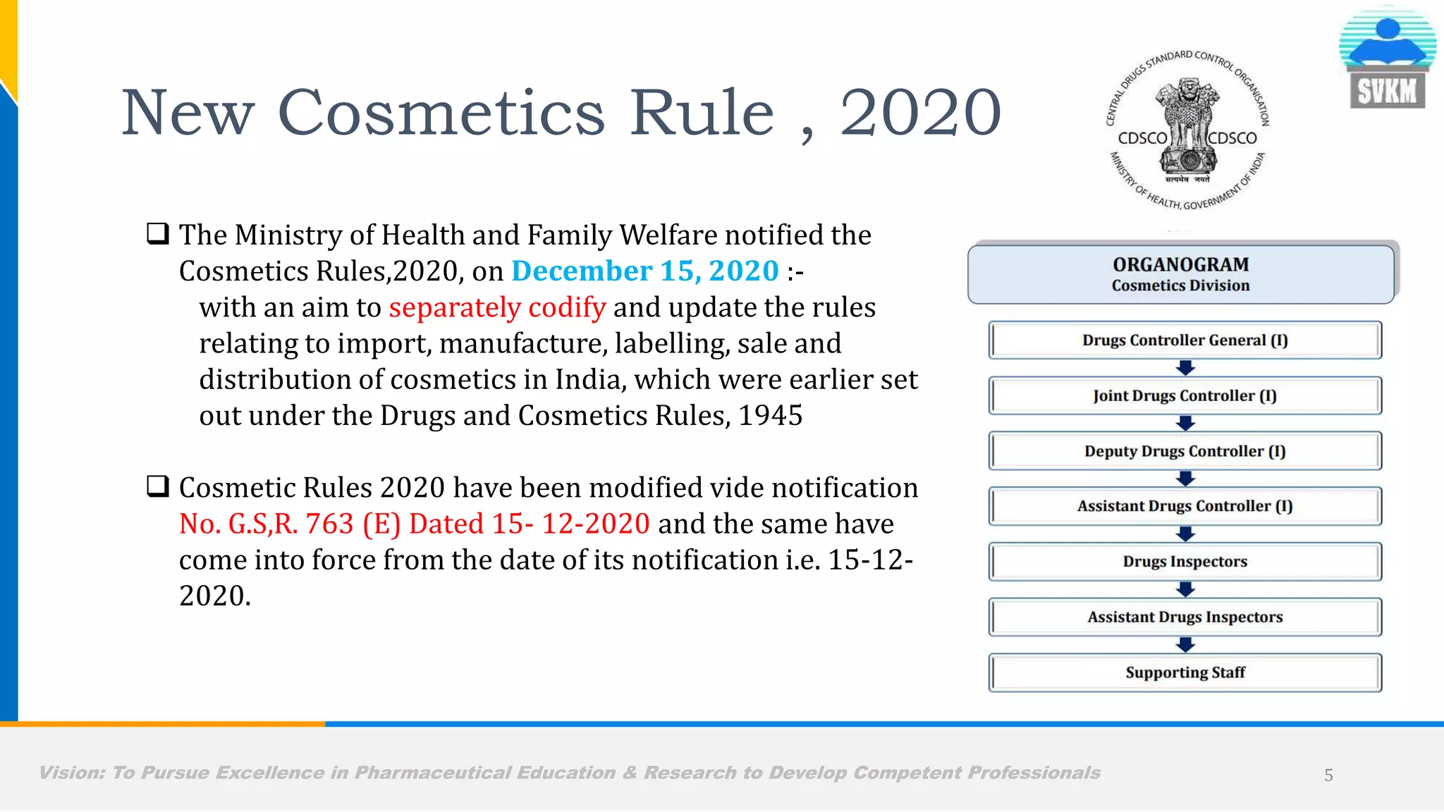 Cosmetics regulations in India.pptx