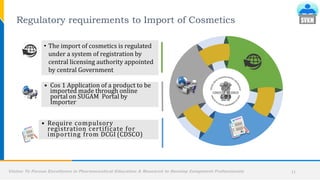 Cosmetics regulations in India.pptx