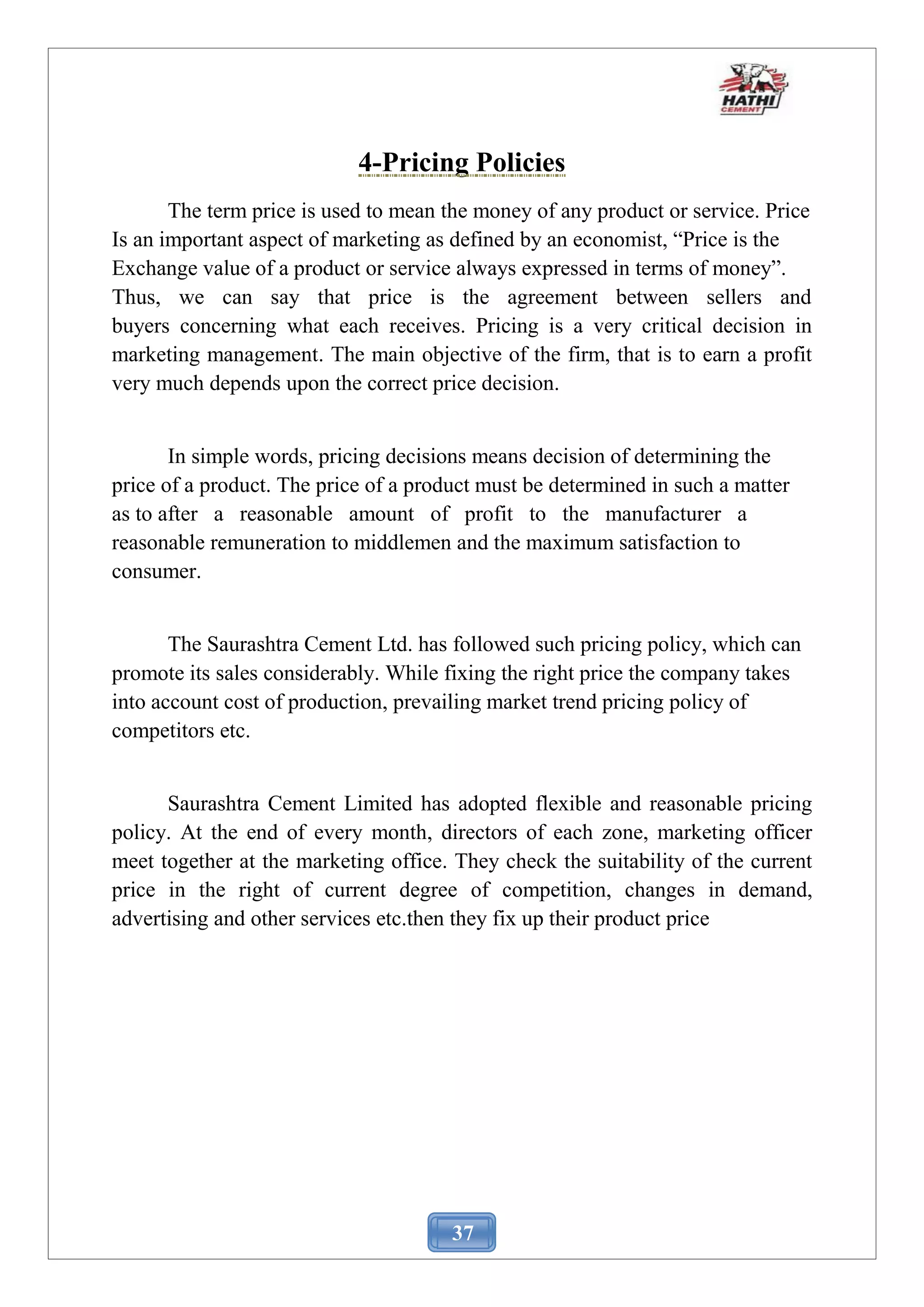 SAURASHTRA CEMENT LTD.(HATHI CEMENT) RANAVAV | PDF