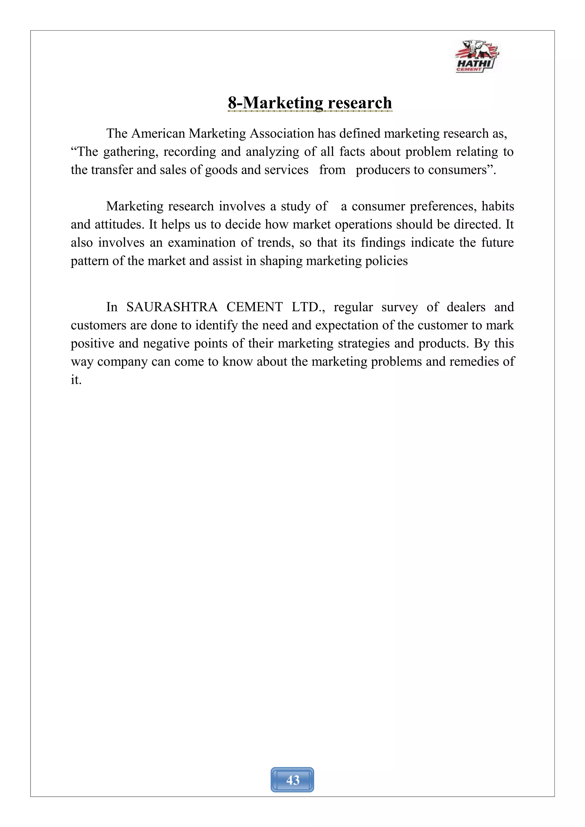 SAURASHTRA CEMENT LTD.(HATHI CEMENT) RANAVAV | PDF