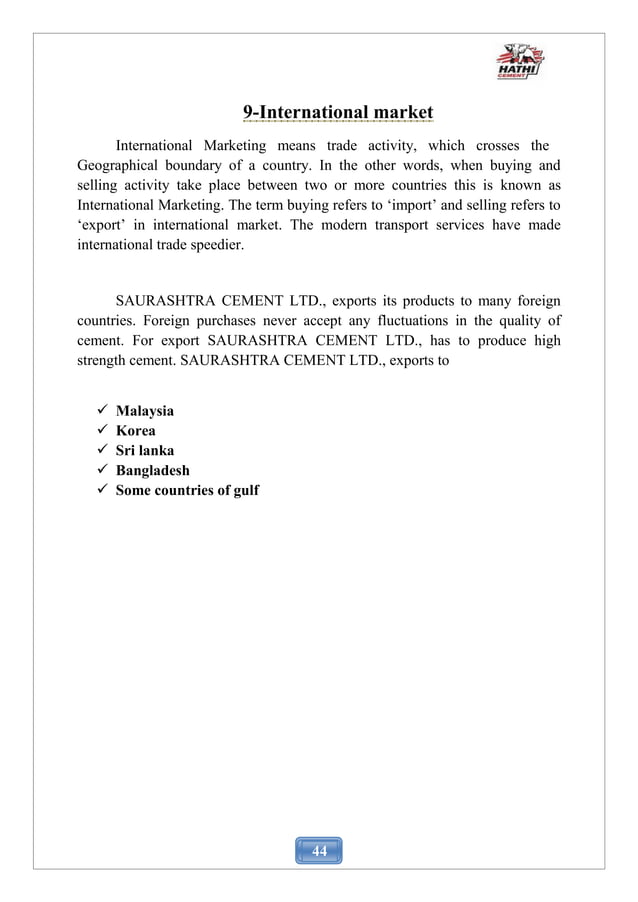 SAURASHTRA CEMENT LTD.(HATHI CEMENT) RANAVAV | PDF