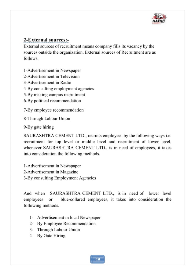 SAURASHTRA CEMENT LTD.(HATHI CEMENT) RANAVAV | PDF