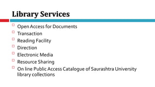 Saurashtra university library | PDF