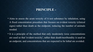 OECD Guideline of Acute Inhalation toxicity | PPTX