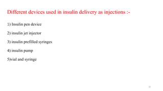insulin drug delivery system | PPTX