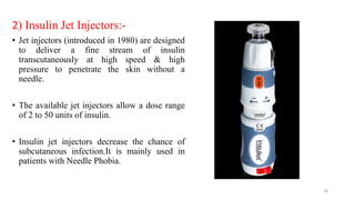 insulin drug delivery system | PPTX