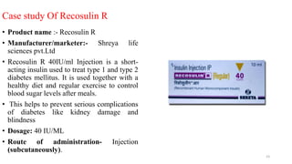 insulin drug delivery system | PPTX