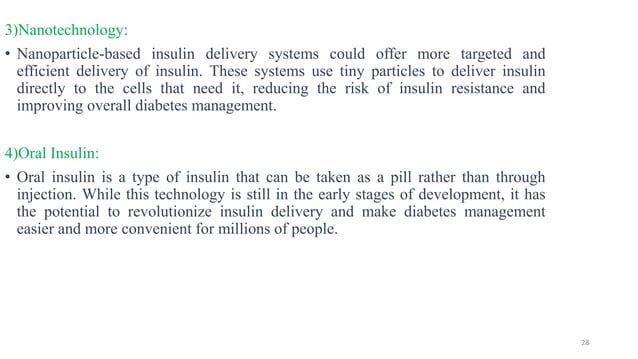 insulin drug delivery system | PPT