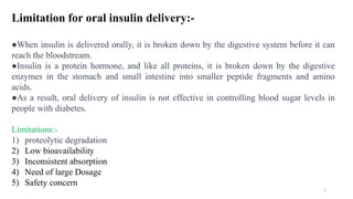 insulin drug delivery system | PPTX