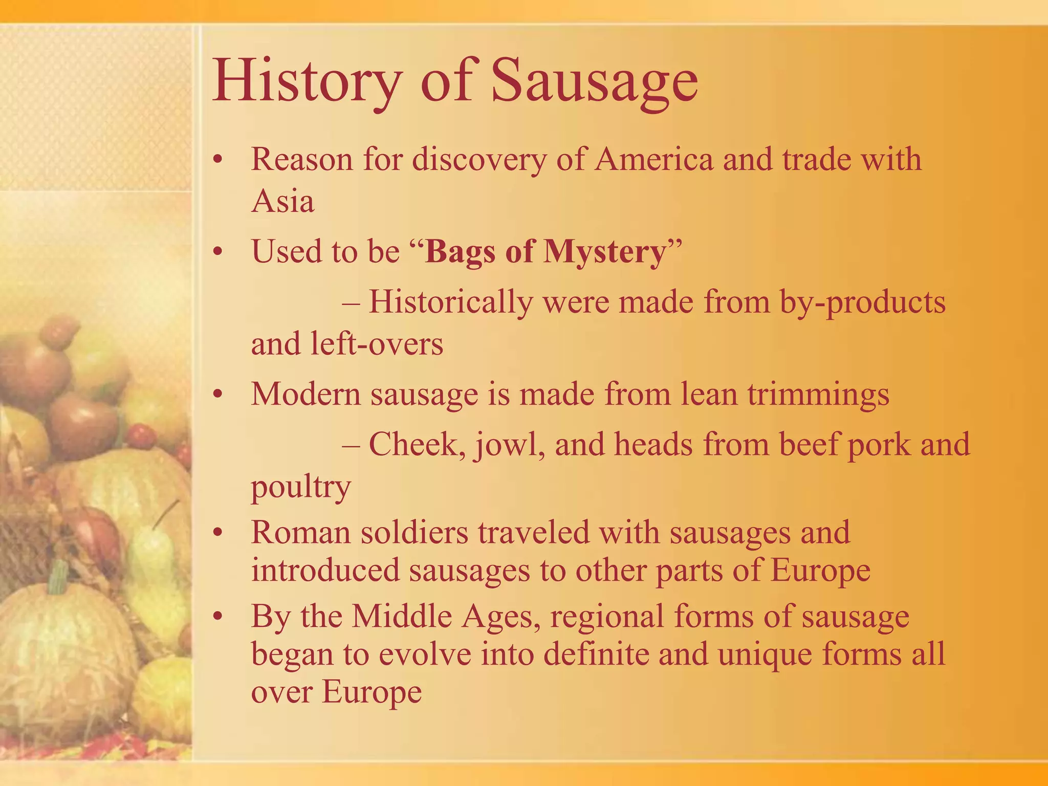 Sausage | PPT