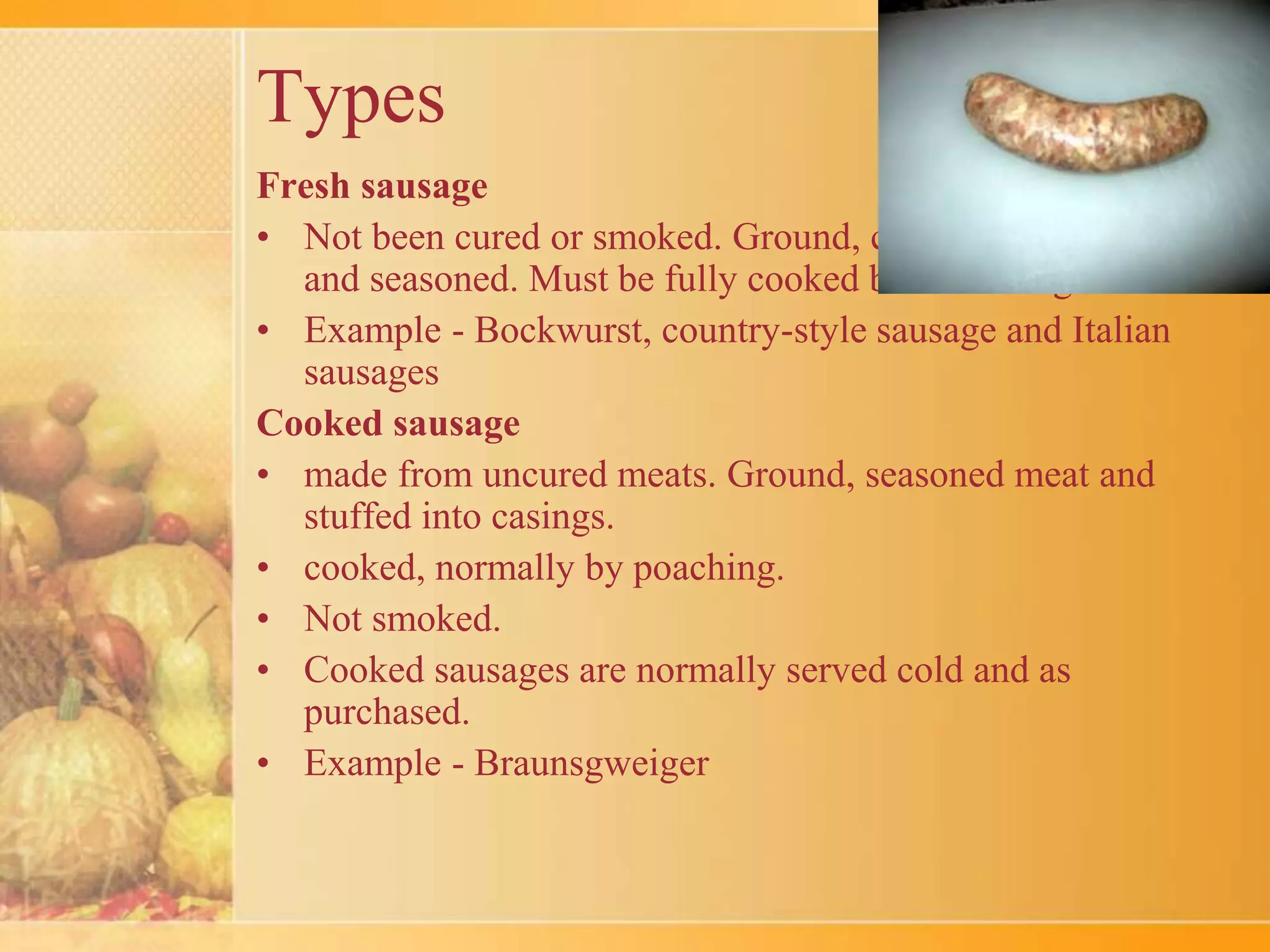 Sausage | PPT