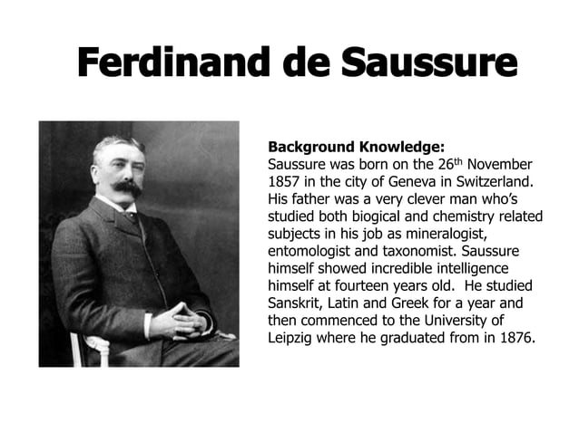 Saussure | PPTX | Science