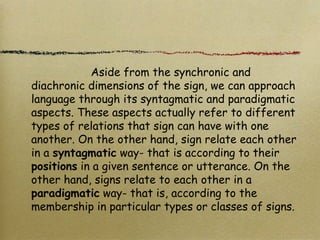 saussure | PPT