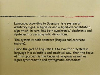 saussure | PPT