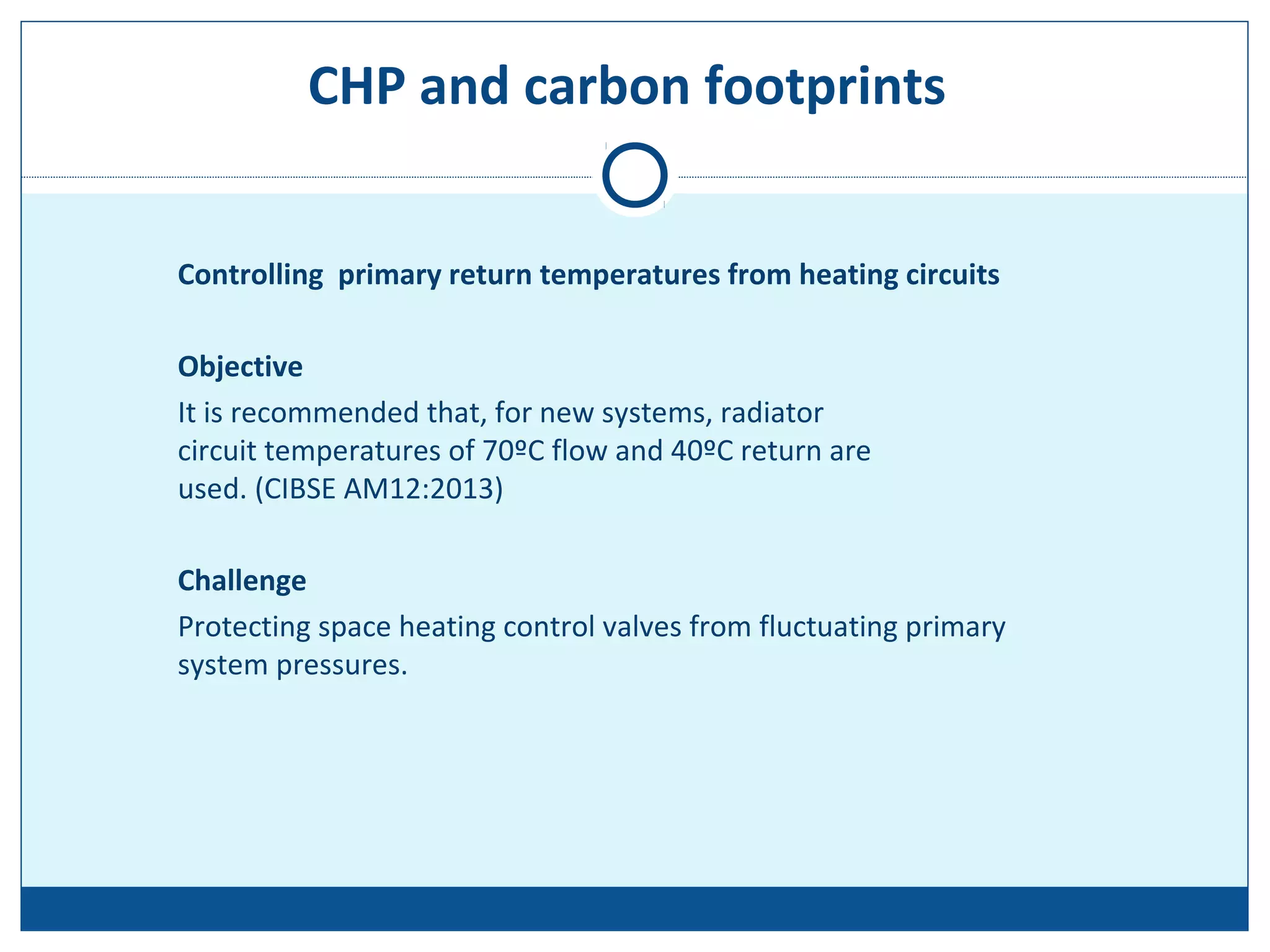 Low Carbon System Design “70ºC flow / 40ºC return” - a whole system ...