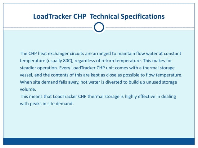 SAV Systems, CHP Technical Specifications | PPT