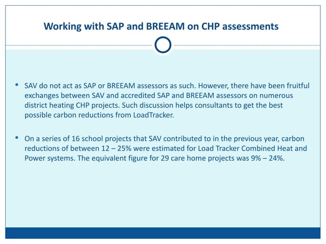 SAV Systems, CHP Technical Specifications | PPT