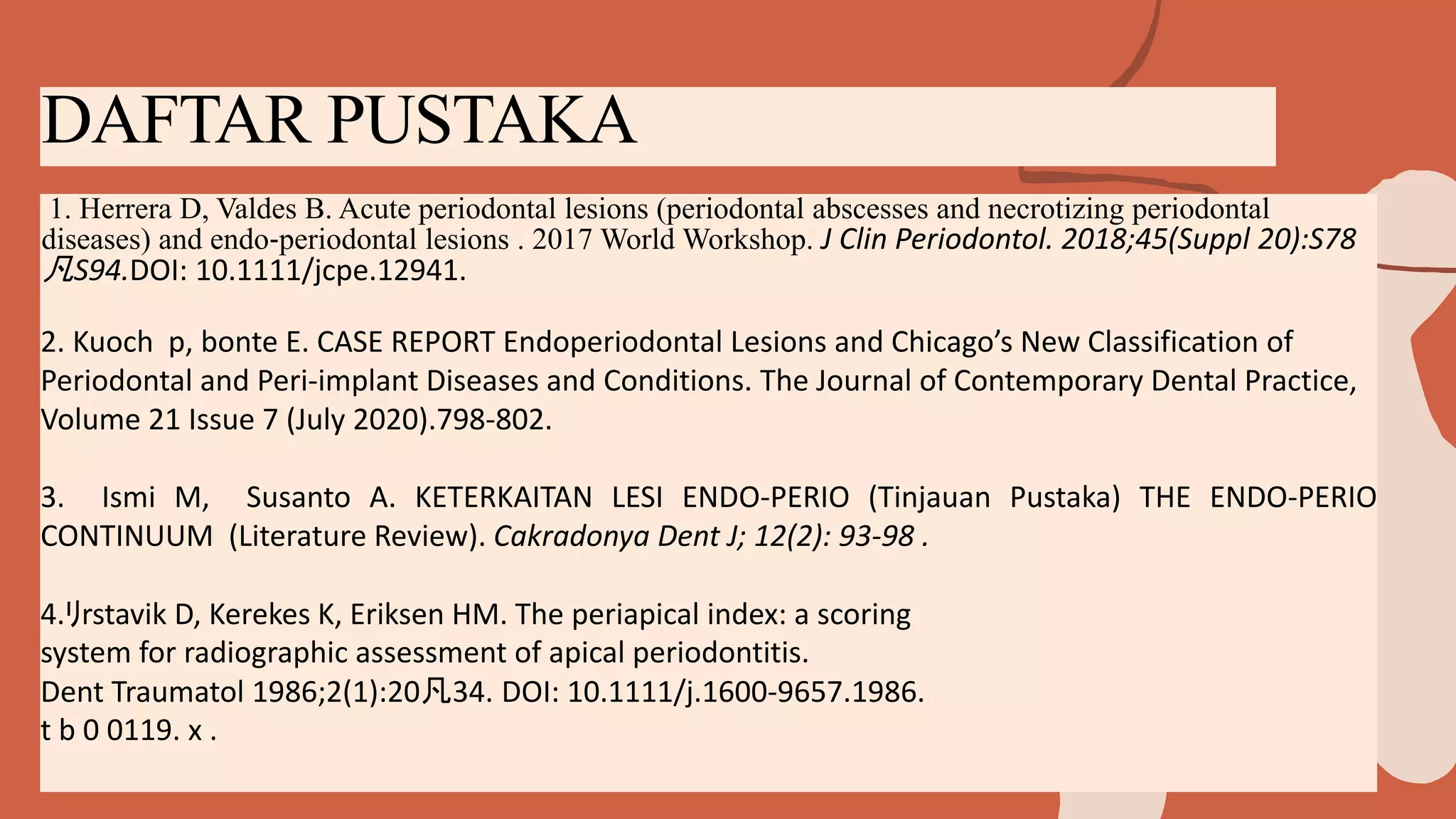 Savana lesi endo perio | PPTX