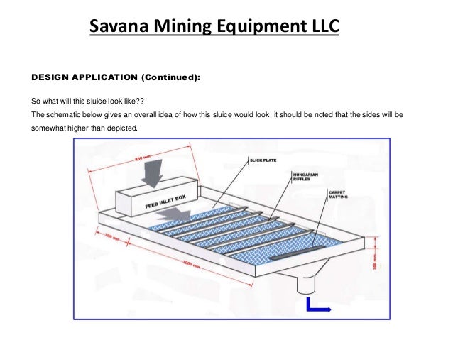 Gold Sluices And Their Application