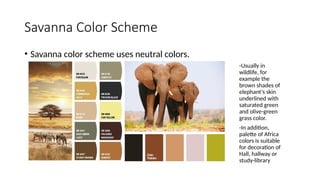 Savanna Color Scheme architecture and design | PPTX