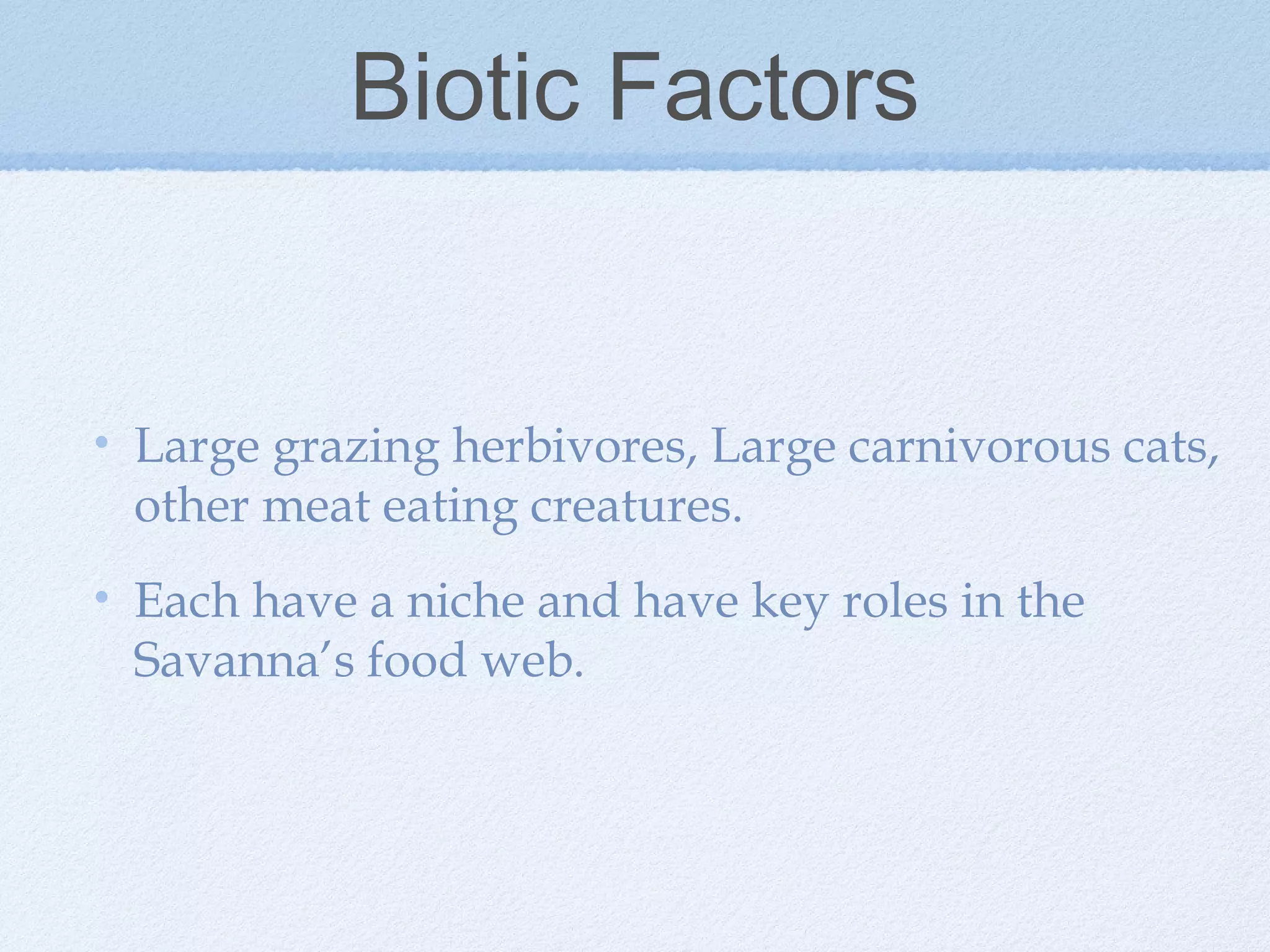 Savanna grassland | PPT
