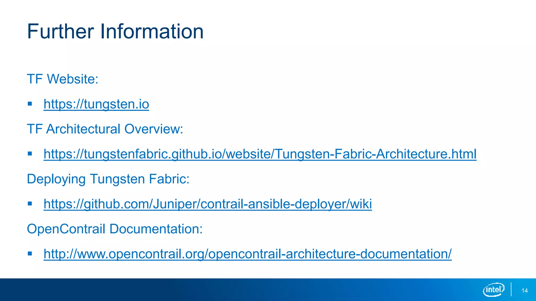 Introduction to Tungsten Fabric and the vRouter | PPT